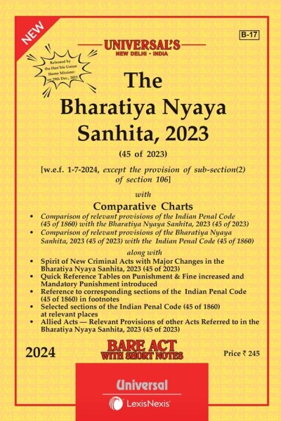 The Bharatiya Nyaya Sanhita (BNS), 2023 (45 of 2023)